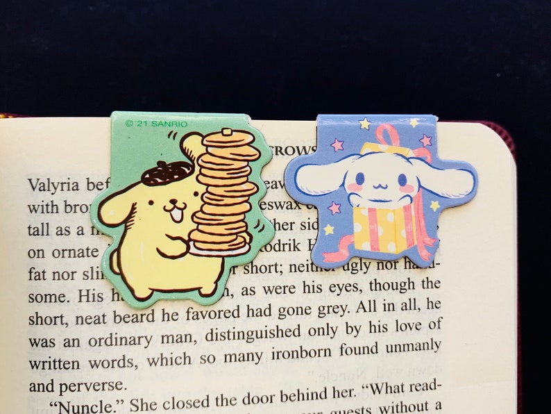 4 Pcs Cinnamoroll Magnetic Bookmark Fridge Magnets Set - Etsy