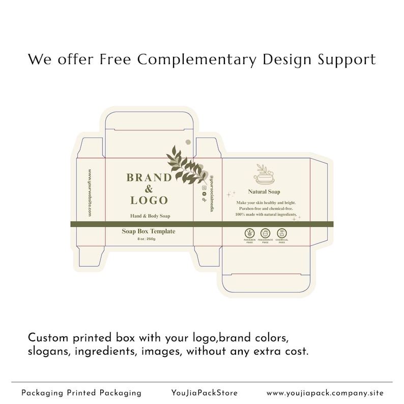100pack Custom Handmade Soap Gift Box With Logo - Etsy