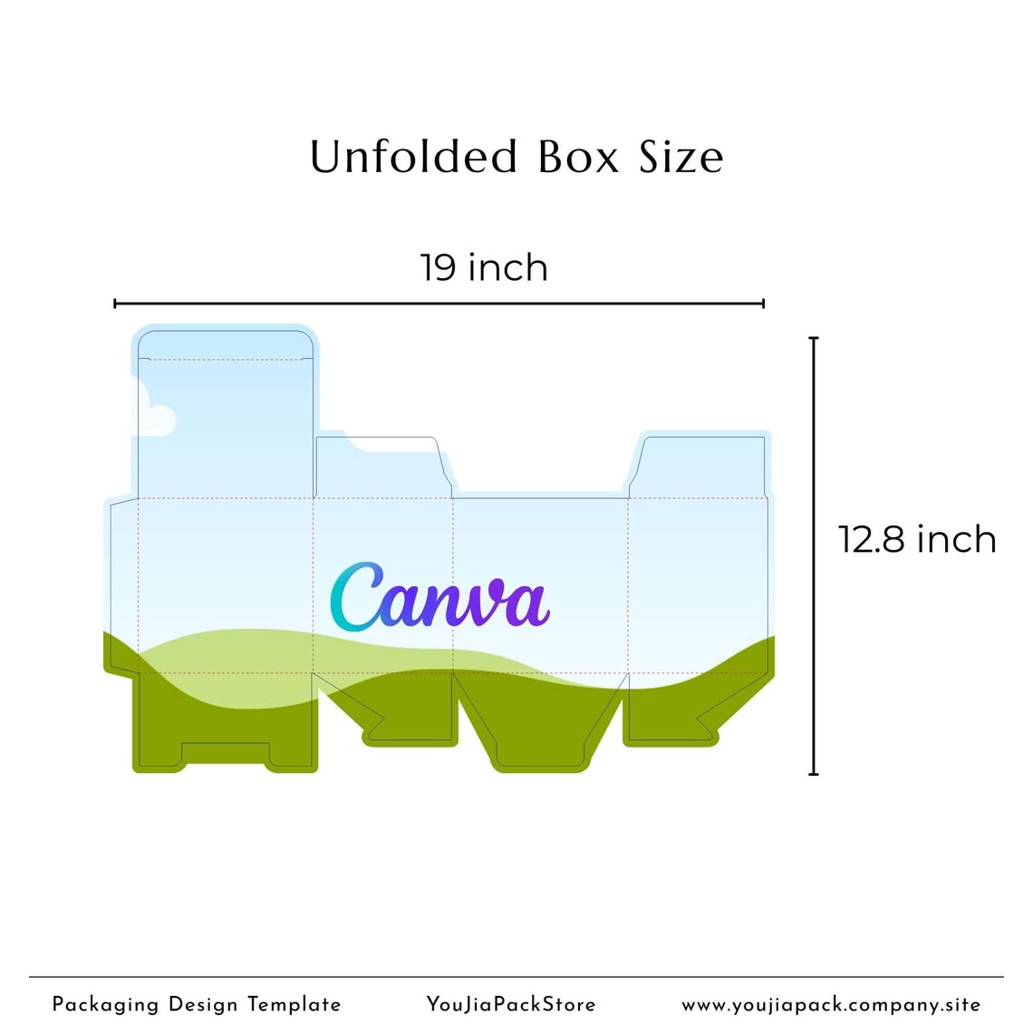 Editable Product Box Template: 5x4x5" Tuck Top (digital Download) - Etsy