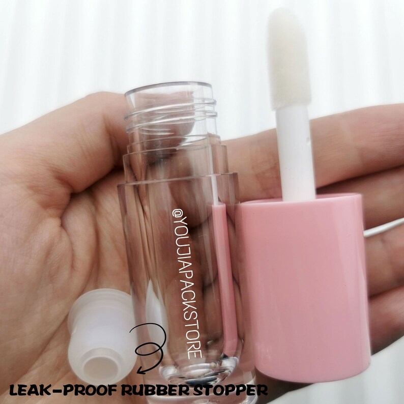 Pink 6ml Lip Gloss Bottle Wand Tube Empty Container Paper - Etsy