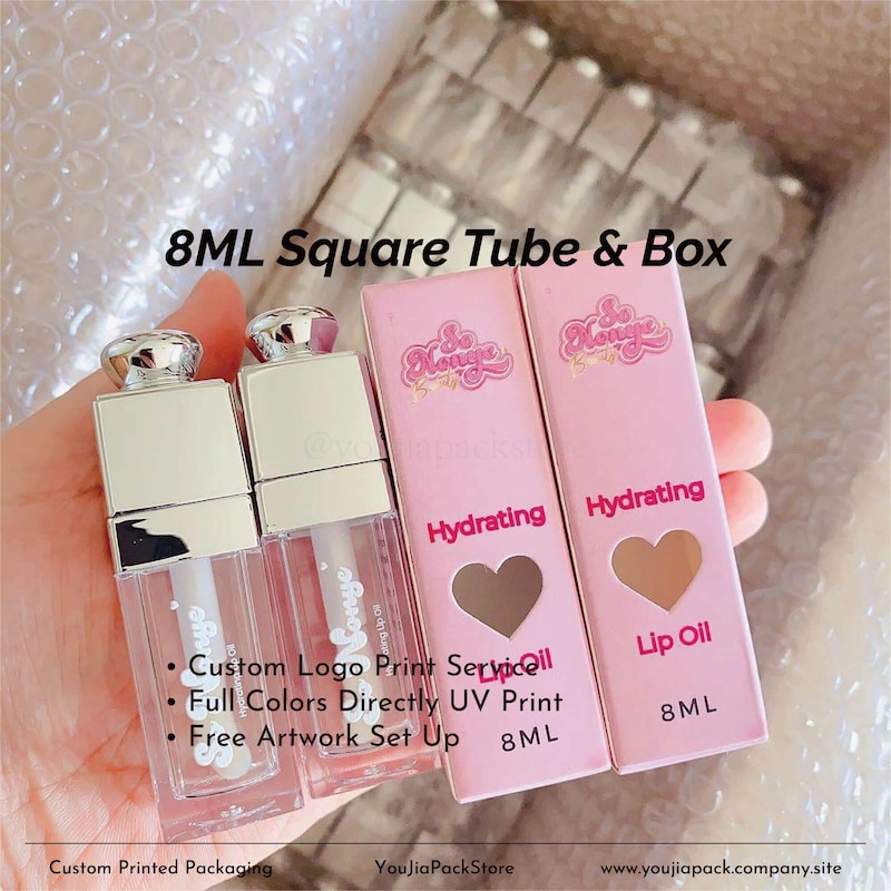 Custom Lip Gloss Tubes With Logo - Etsy