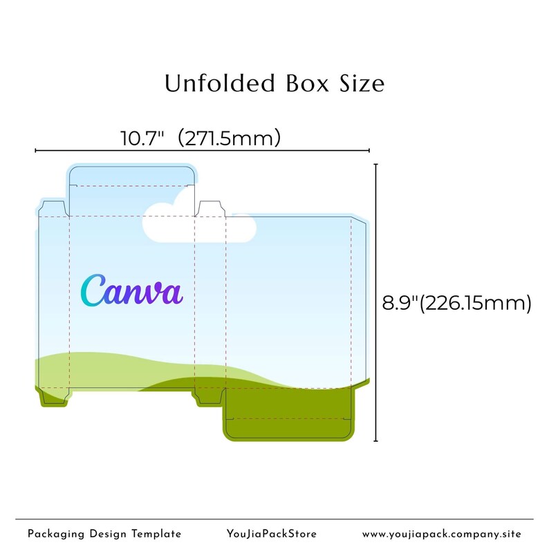 Flashcards Box Template: 4”x1"x5" (digital Download) - Etsy Canada