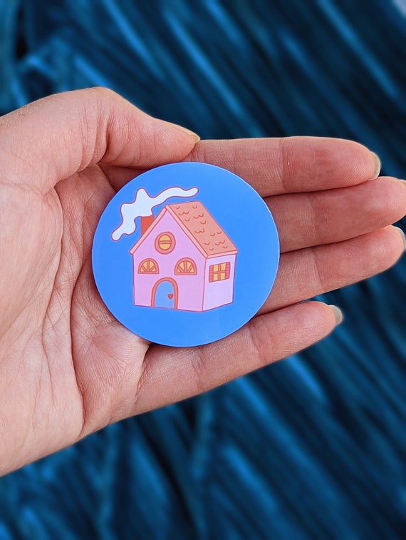 Waterproof Vinyl Sticker House Sticker Cute House Cartoon - Etsy