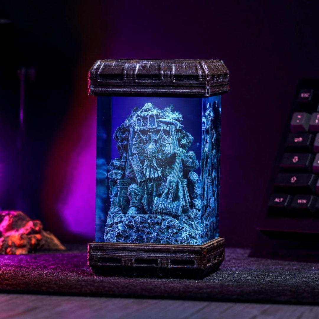 Dwarf in Lord of the Rings Epoxy Lamp, LOTR Resin Art Night Light ...