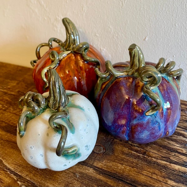 Ceramic Pumpkins Decor - Etsy