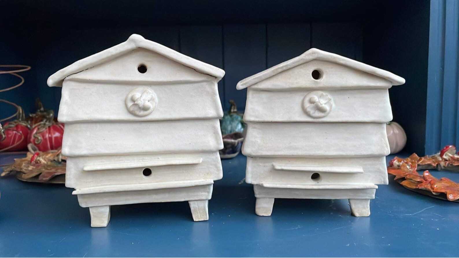 Handmade Ceramic Bee Hive Wall Art Bee Hive Ornament String - Etsy