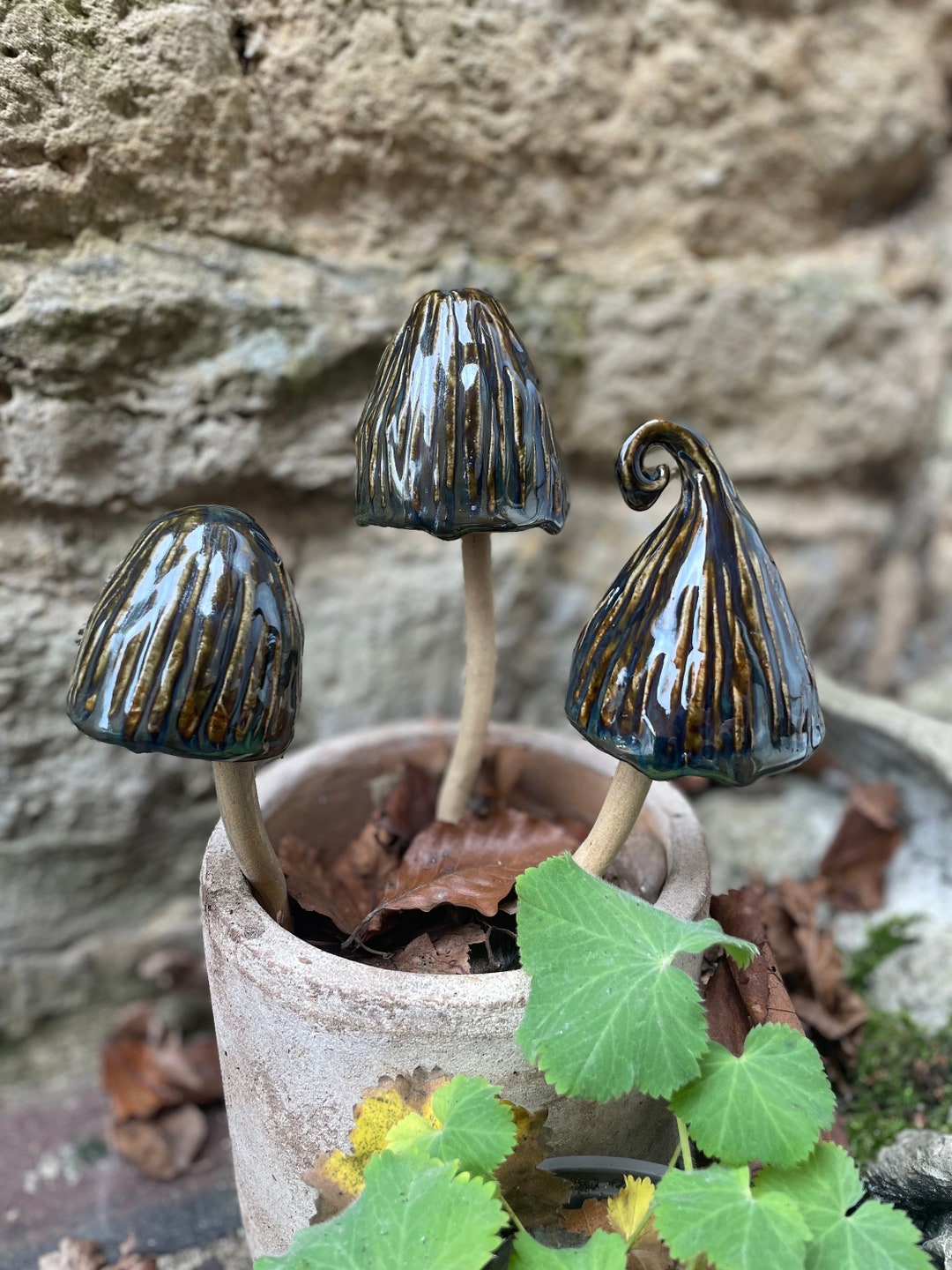 Ceramic Garden Toadstools, Ceramic Mushrooms, Ceramic Garden Gift, Ceramic Home Gift, Fly Agaric ...