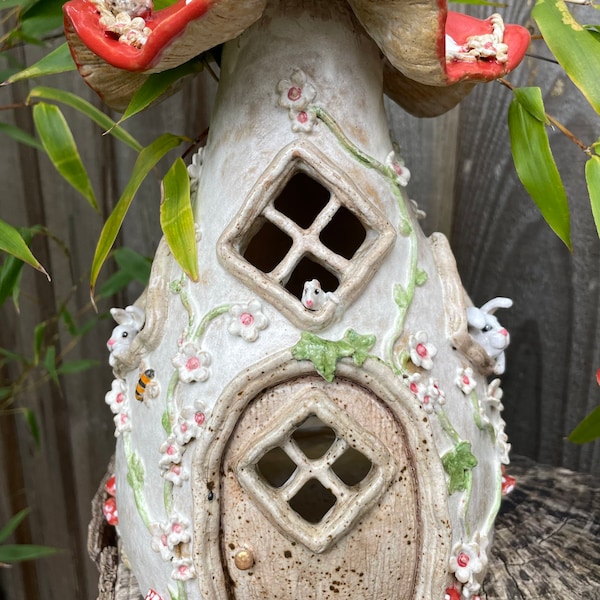 Toadstool Lamp - Etsy UK