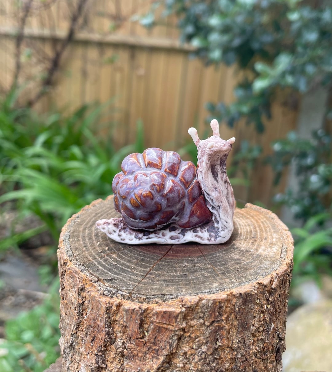 Handmade Porcelain Snail, Ceramic Snail, Pottery Snail, Handmade Snail ...