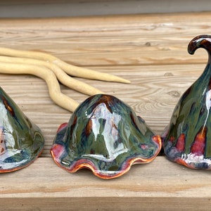 Handmade Set of Ceramic Toadstools for Garden or Home, Christmas Gift ...