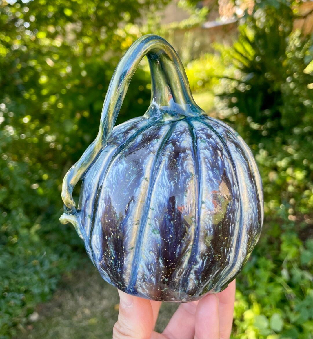 Handmade Ceramic Pumpkin, Halloween Pumpkin, Pumpkin Decor, Pumpkin ...