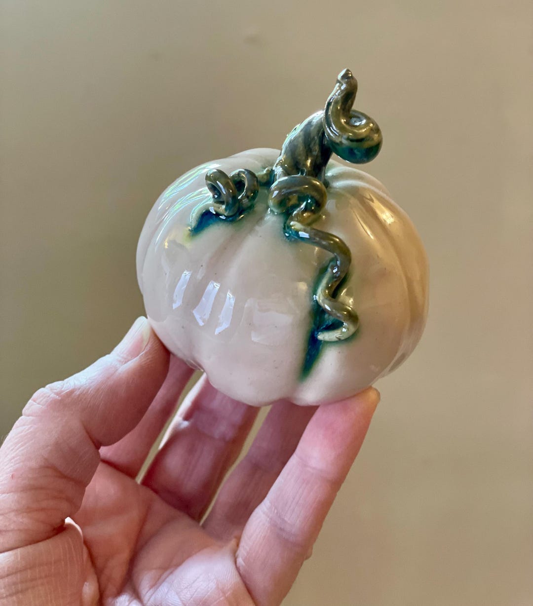 Handmade Ceramic Pumpkin: Glazed Pottery Fall Decor - Etsy