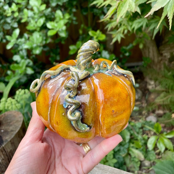 Ceramic Pumpkin - Etsy