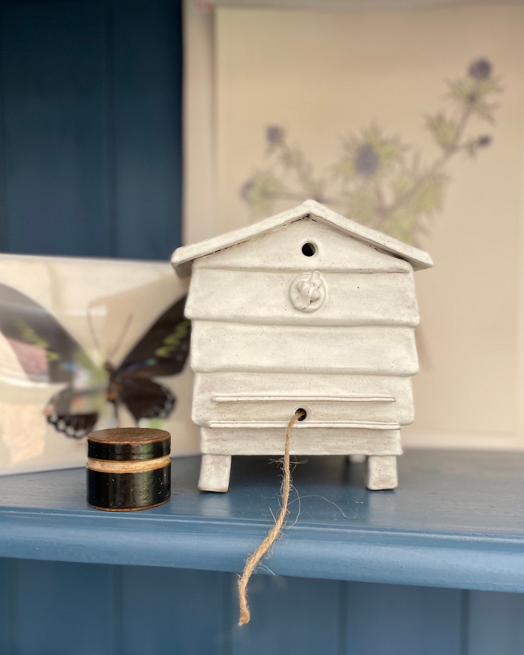 Handmade Ceramic Bee Hive Wall Art Bee Hive Ornament String - Etsy