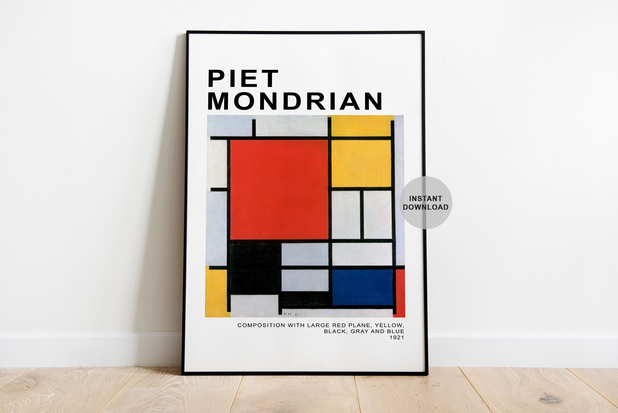 Digital Prints Mondrian Printable/Mondrian Poster/Mondrian Print ...