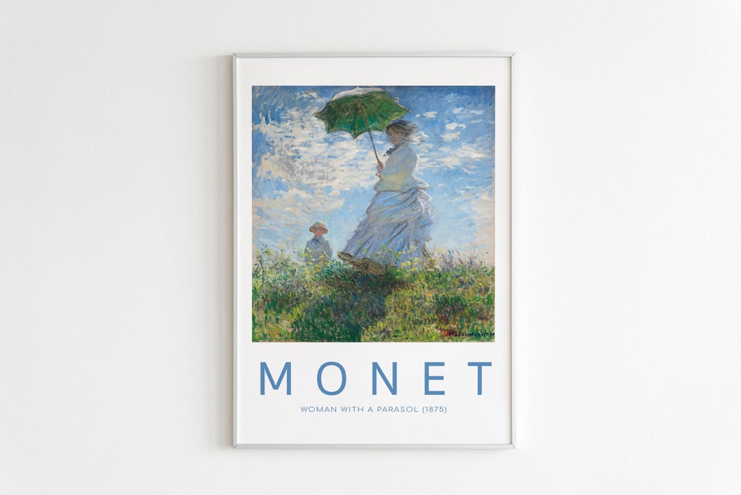 Monet Woman With a Parasol Digital Download Claude Monet - Etsy