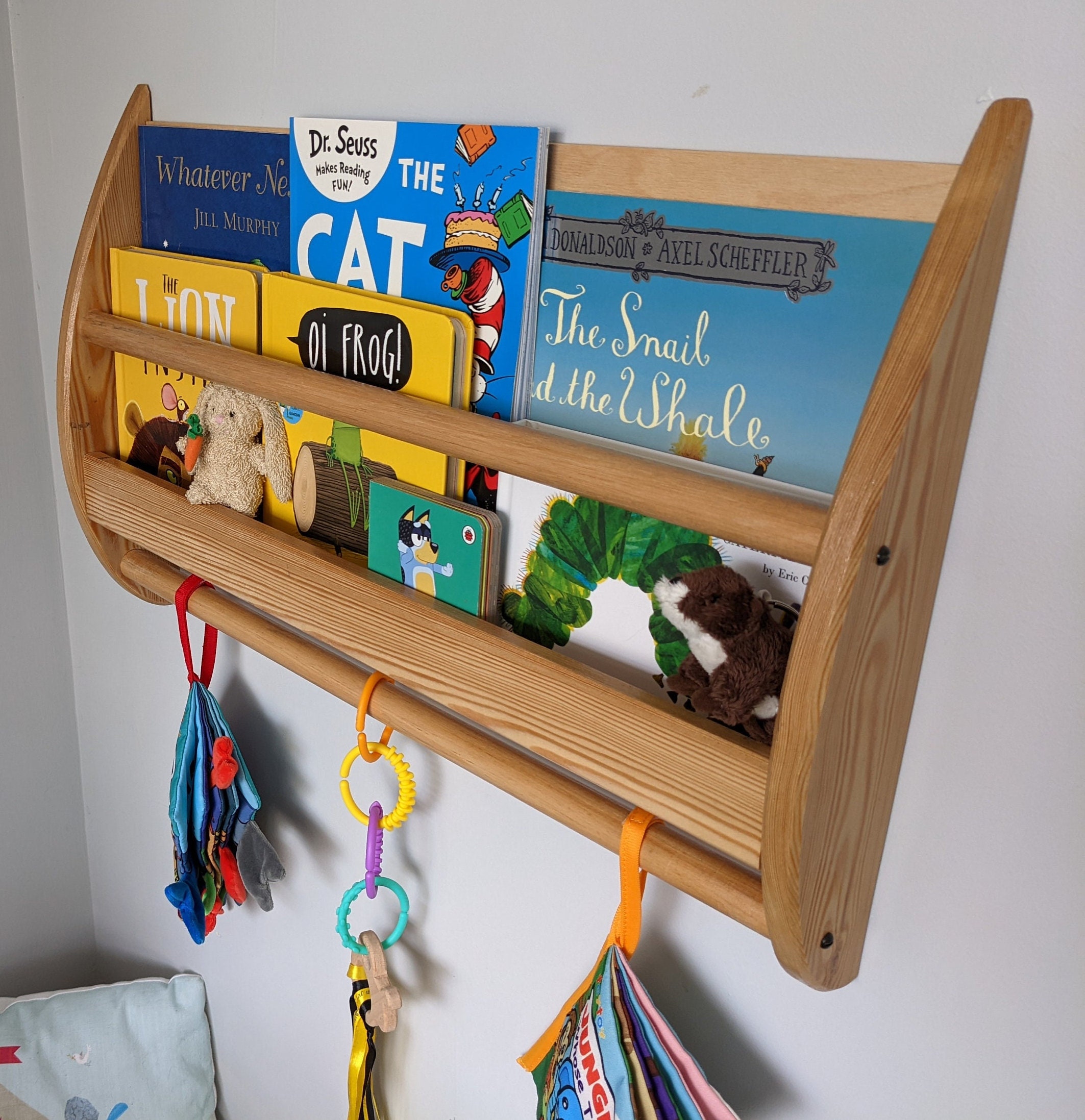 Nursery Book Shelf Childrens Bookshelf Handmade Cedar Bookcase ...
