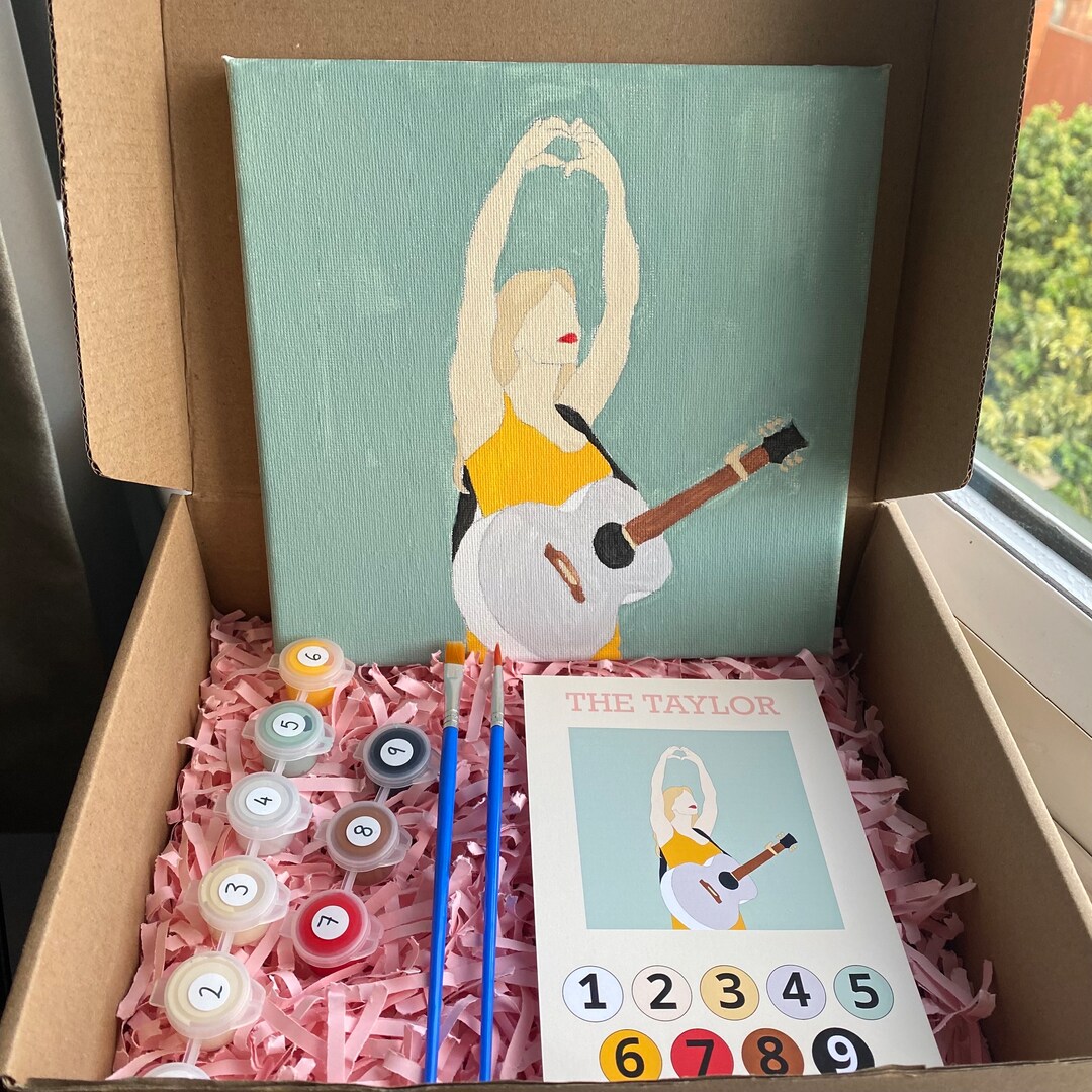 Taylor Swift Paint by Numbers Kit Taylor Swift Eras Tour Art Wall Art ...