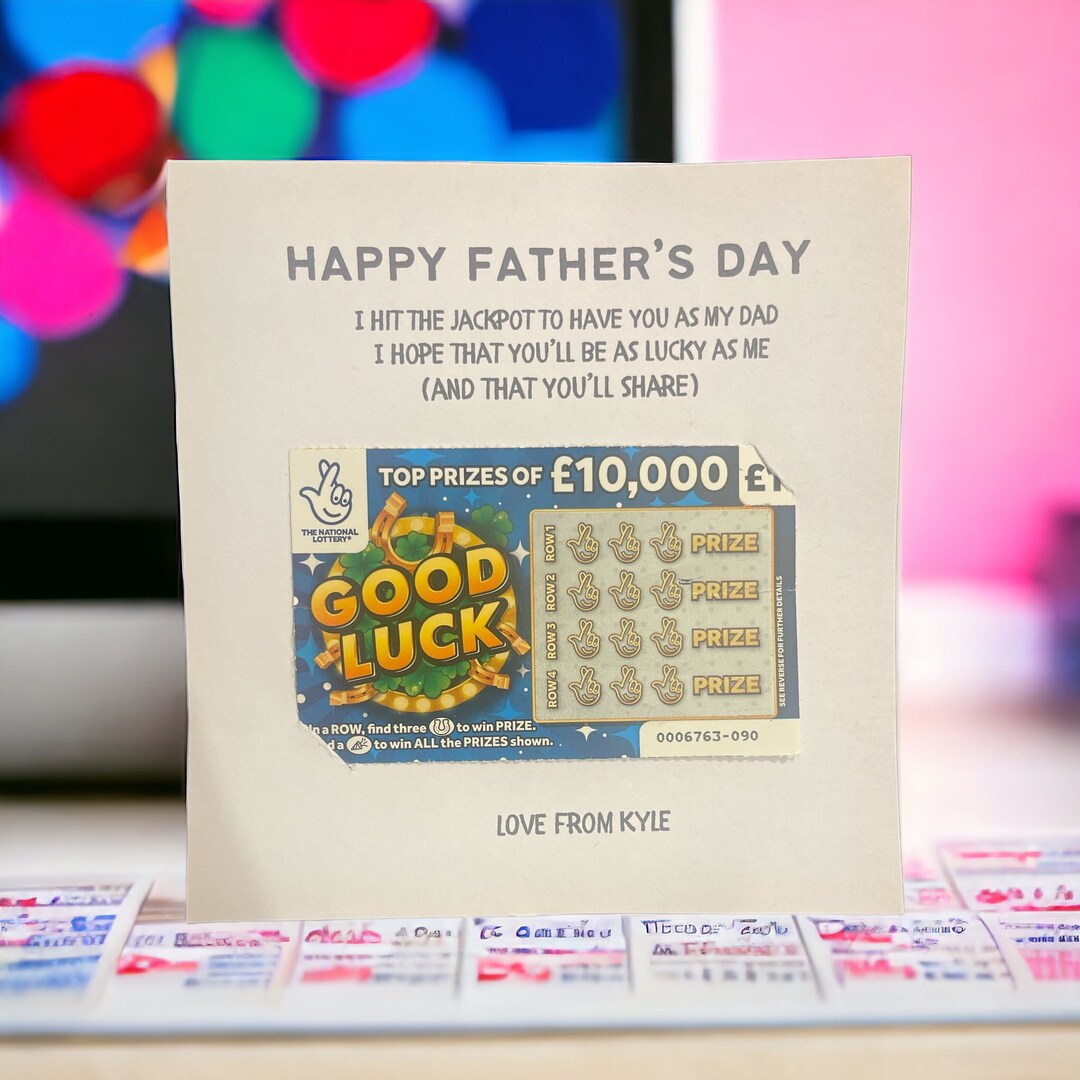 Fathers Day Editable Template Fathers Day Scratch Card Holder ...