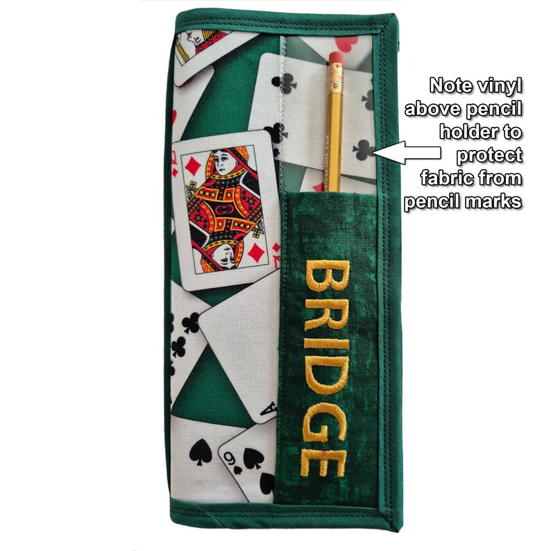 Bridge Cards on Green - Etsy
