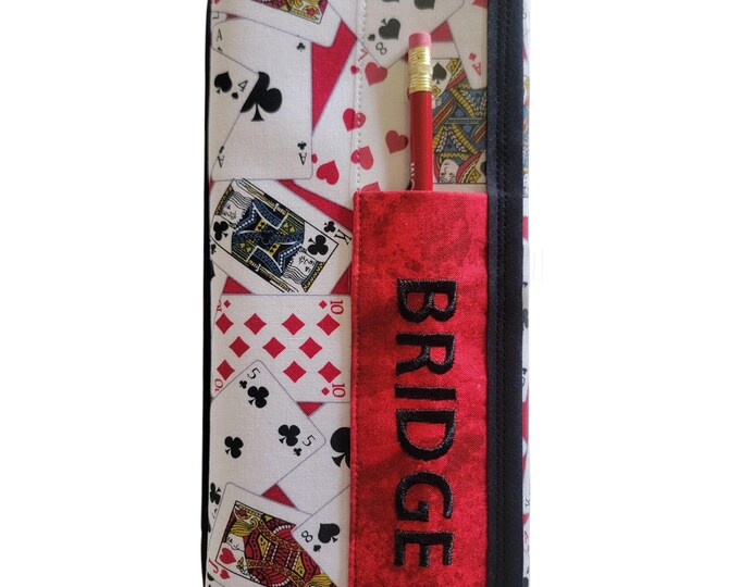 Bridge Symbols With Red: Convention Card Holder - Etsy