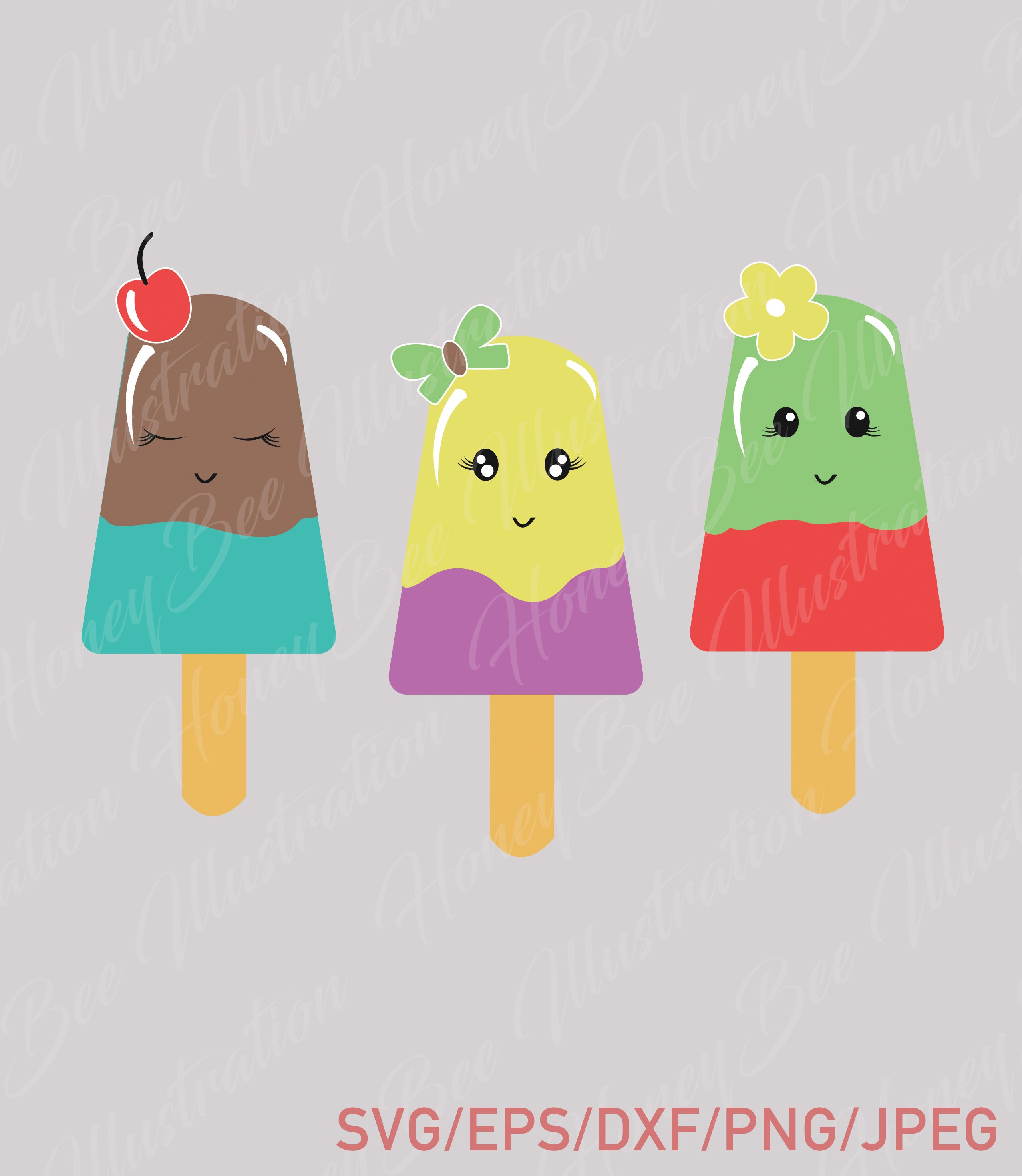 Ice Cream SVG Cut File for Cricut and Silhouette, Digital Clipart ...