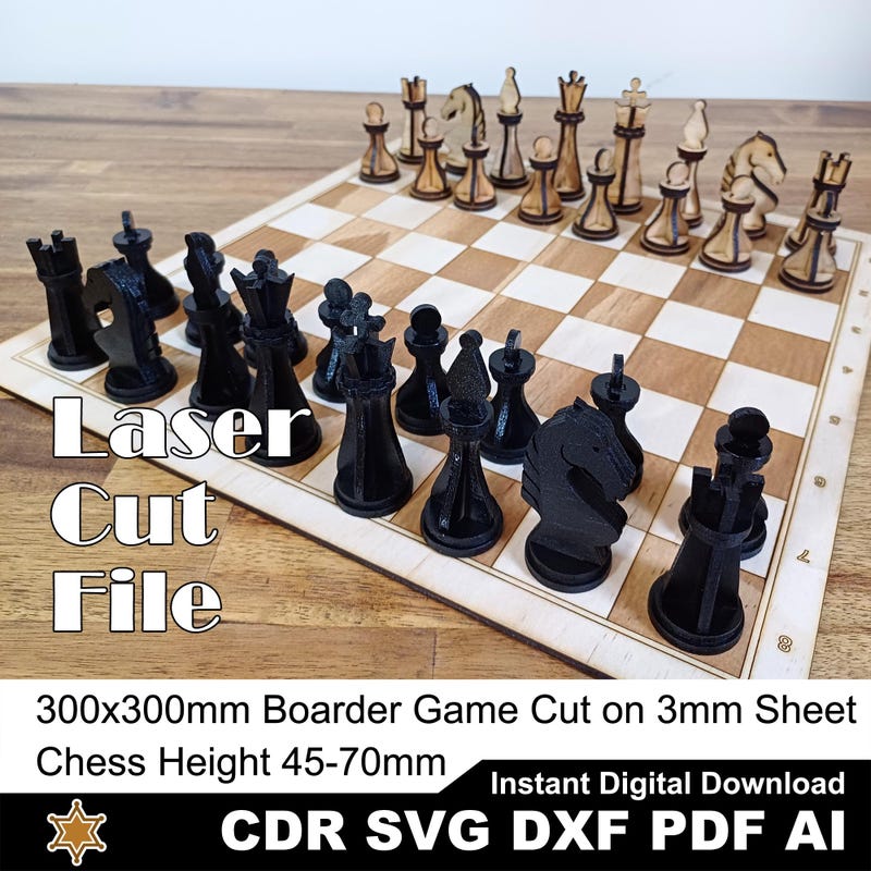 Chess Cards Pdf - Etsy
