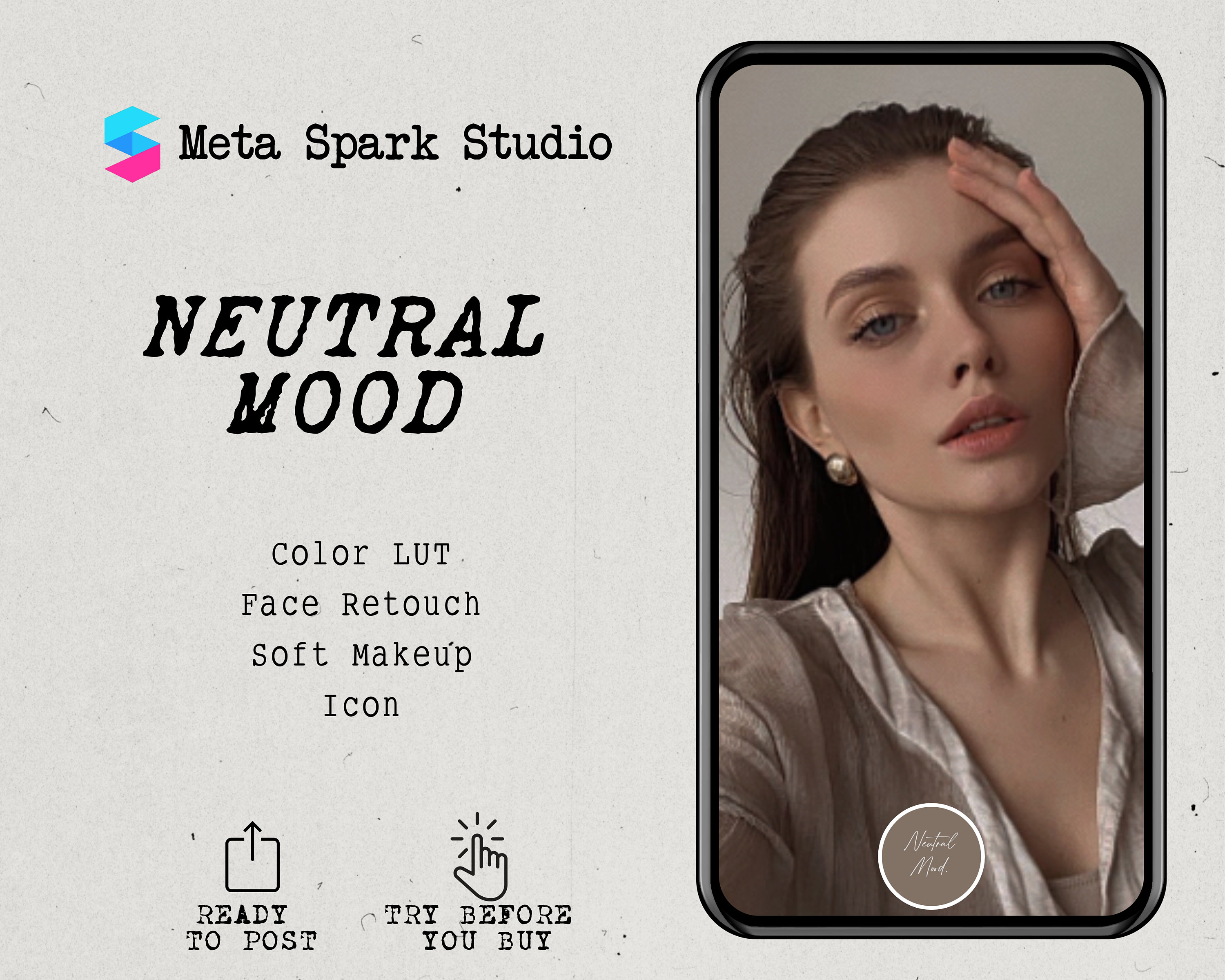 Meta Spark NEUTRAL MOOD Instagram Filter - Etsy