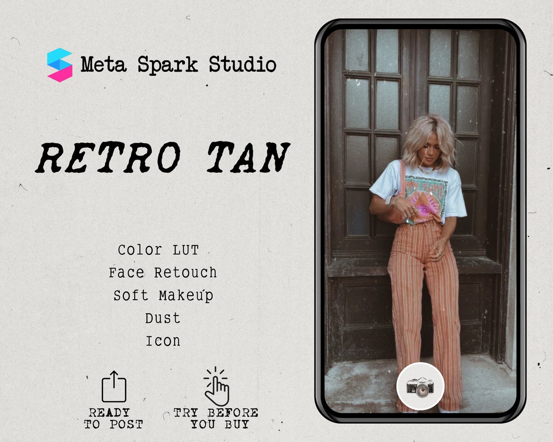 Meta Spark RETRO TAN Instagram-Filter - Etsy Österreich