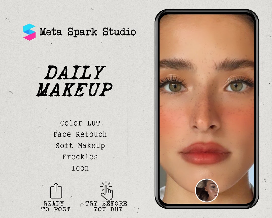 Meta Spark DAILY MAKEUP Instagram Filter - Etsy