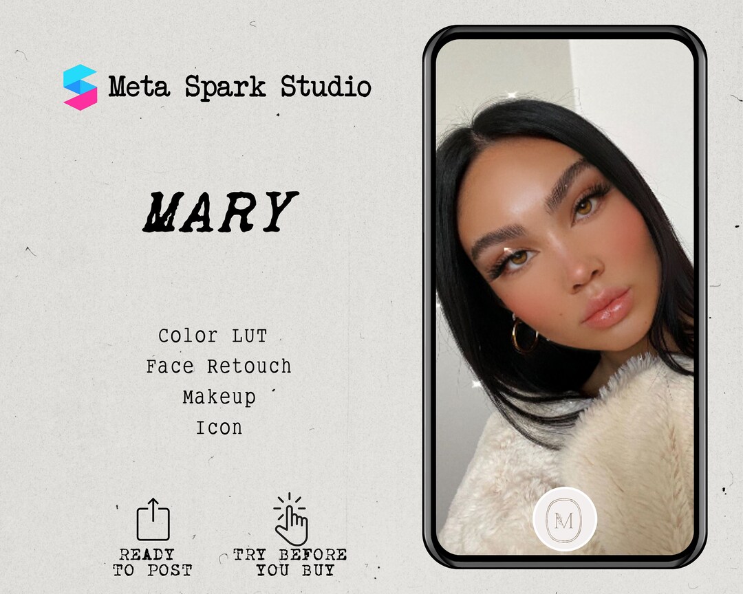 Meta Spark MARY Instagram Filter - Etsy