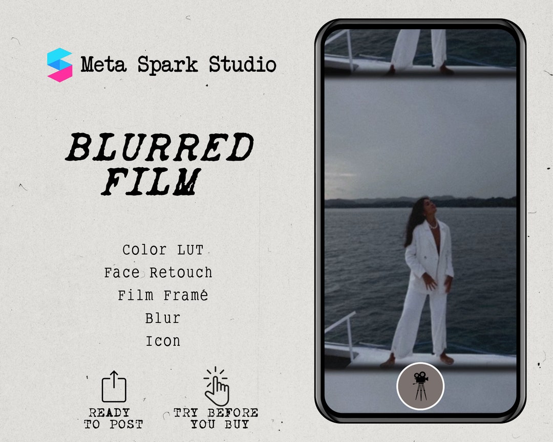 Meta Spark BLURRED FILM Instagram Filter - Etsy