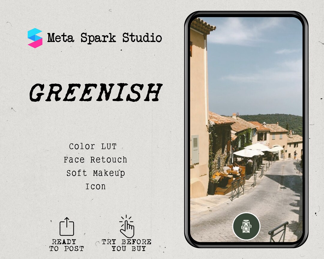 Meta Spark GREENISH Instagram Filter - Etsy