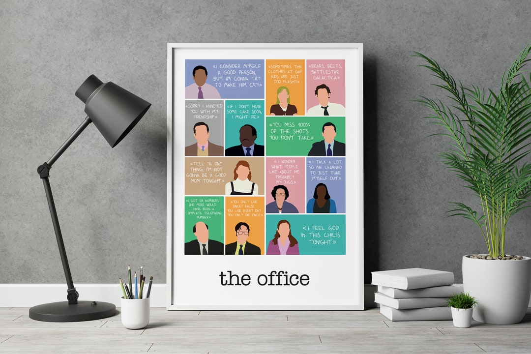 THE OFFICE Digital File to Print Poster Quotes From the Office ...