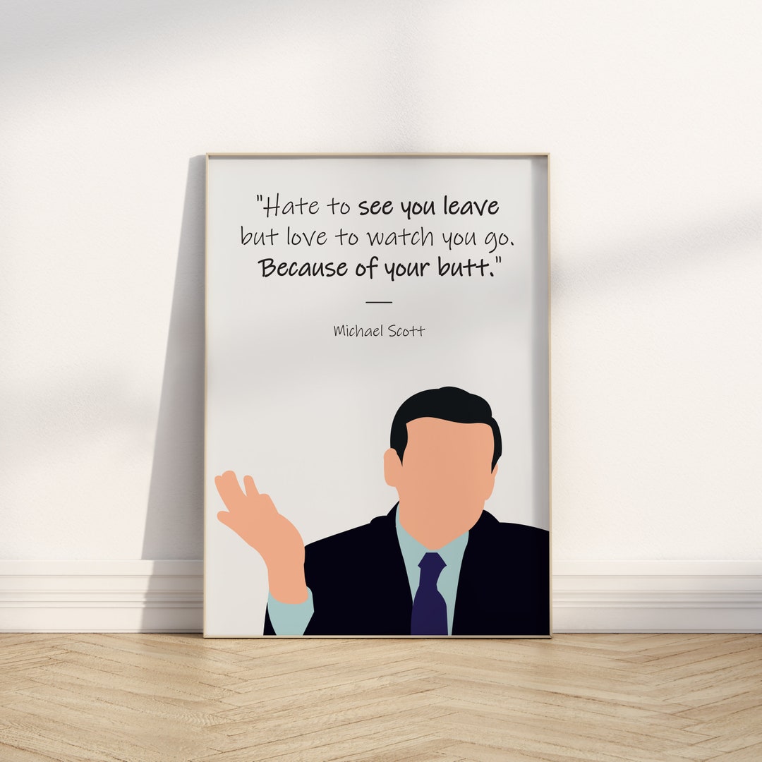 Michael Scott Poster the Office Series Cult Quote Michael Scott Poster ...