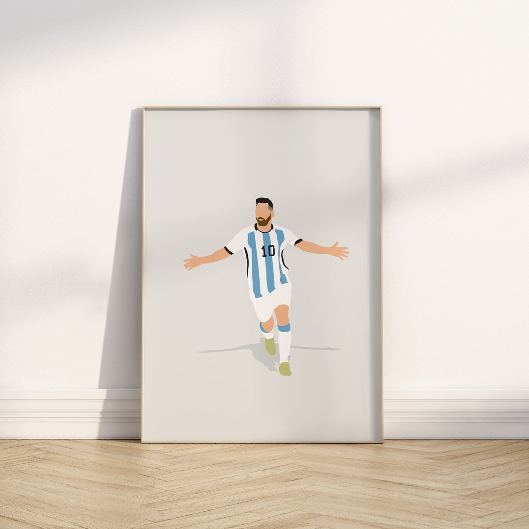 Lionel Messi Argentina Messi Poster Football World Cup Argentina ...