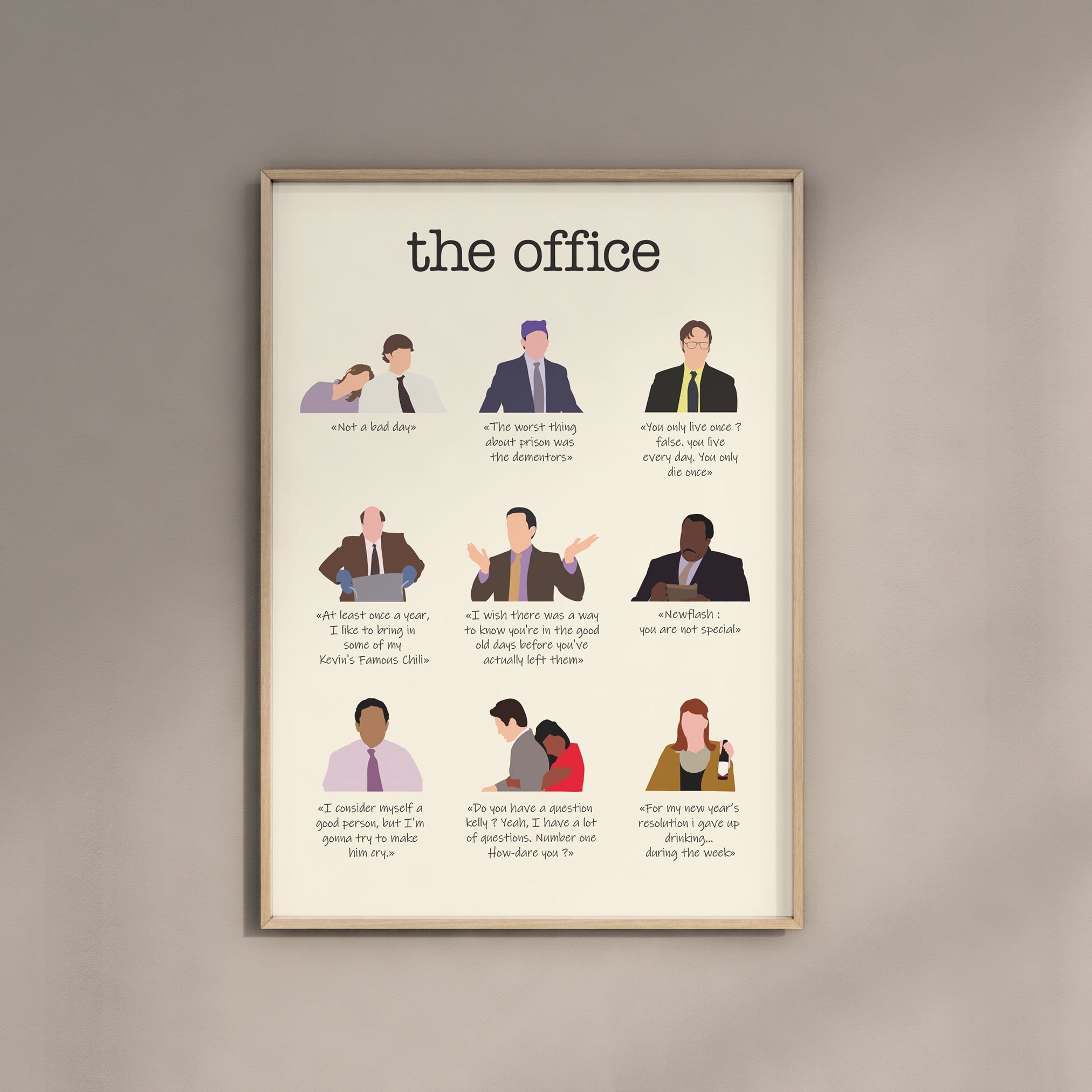 The Office citeert poster castingposter The Office TV-serie - Etsy België