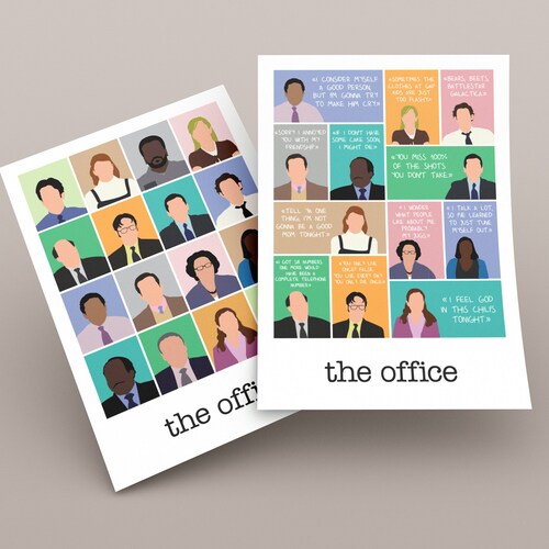 The Office Quotes Poster Casting Poster the Office TV - Etsy Canada