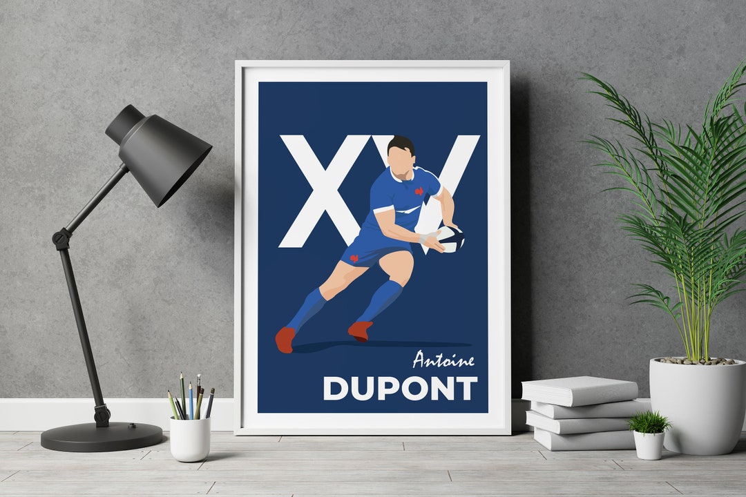 Antoine Dupont Poster Minimalist Rugby Poster XV De France - Etsy