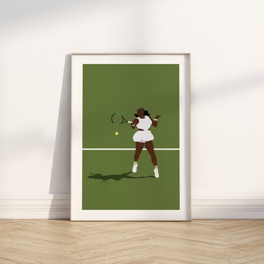 Serena Williams Poster Williams Minimalist Poster Grand Slam Tennis ...