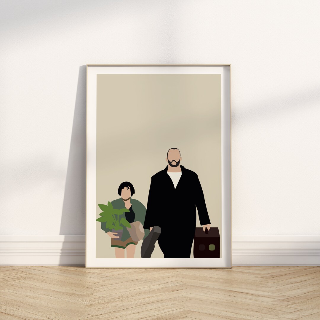 Poster Léon der Profi Französisches Filmplakat minimalistisches Poster ...