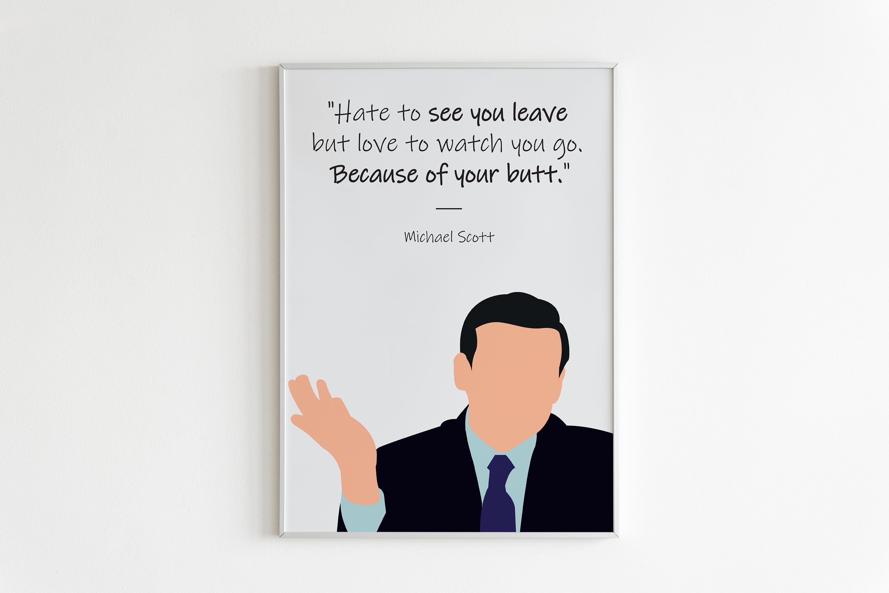 Michael Scott Poster the Office Series Cult Quote Michael - Etsy