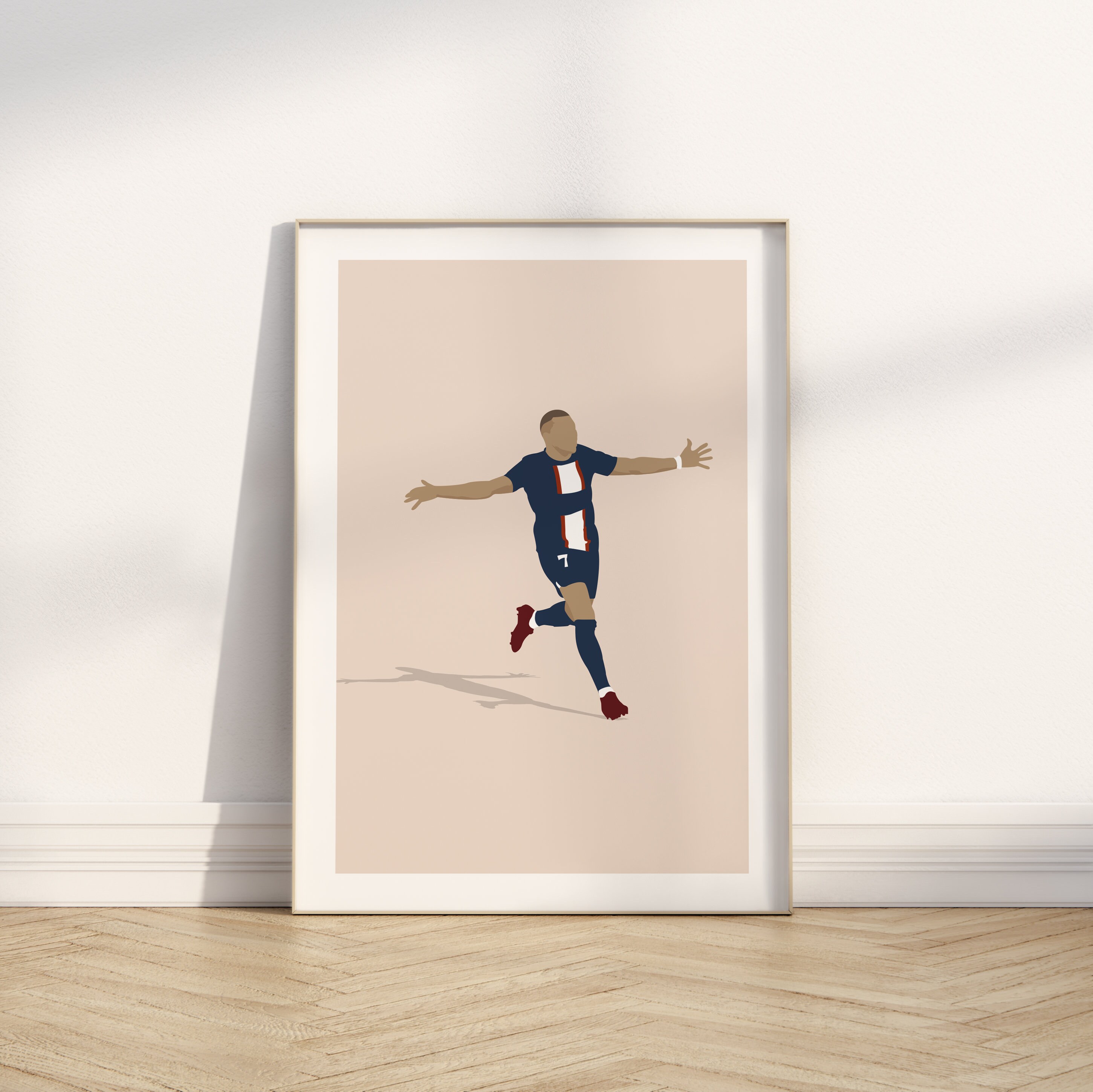 Kylian Mbappé Minimalist Football Poster Mbappé Paris - Etsy