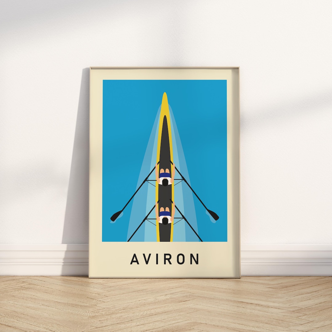Aviron Poster minimaliste d'aviron Affiche discipline Olympique Idée ...