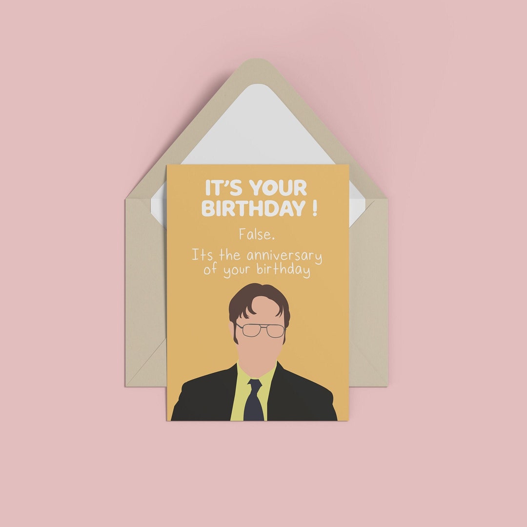 DWIGHT CARD the Office Birthday Card Dwight Schrute Quote Funny ...