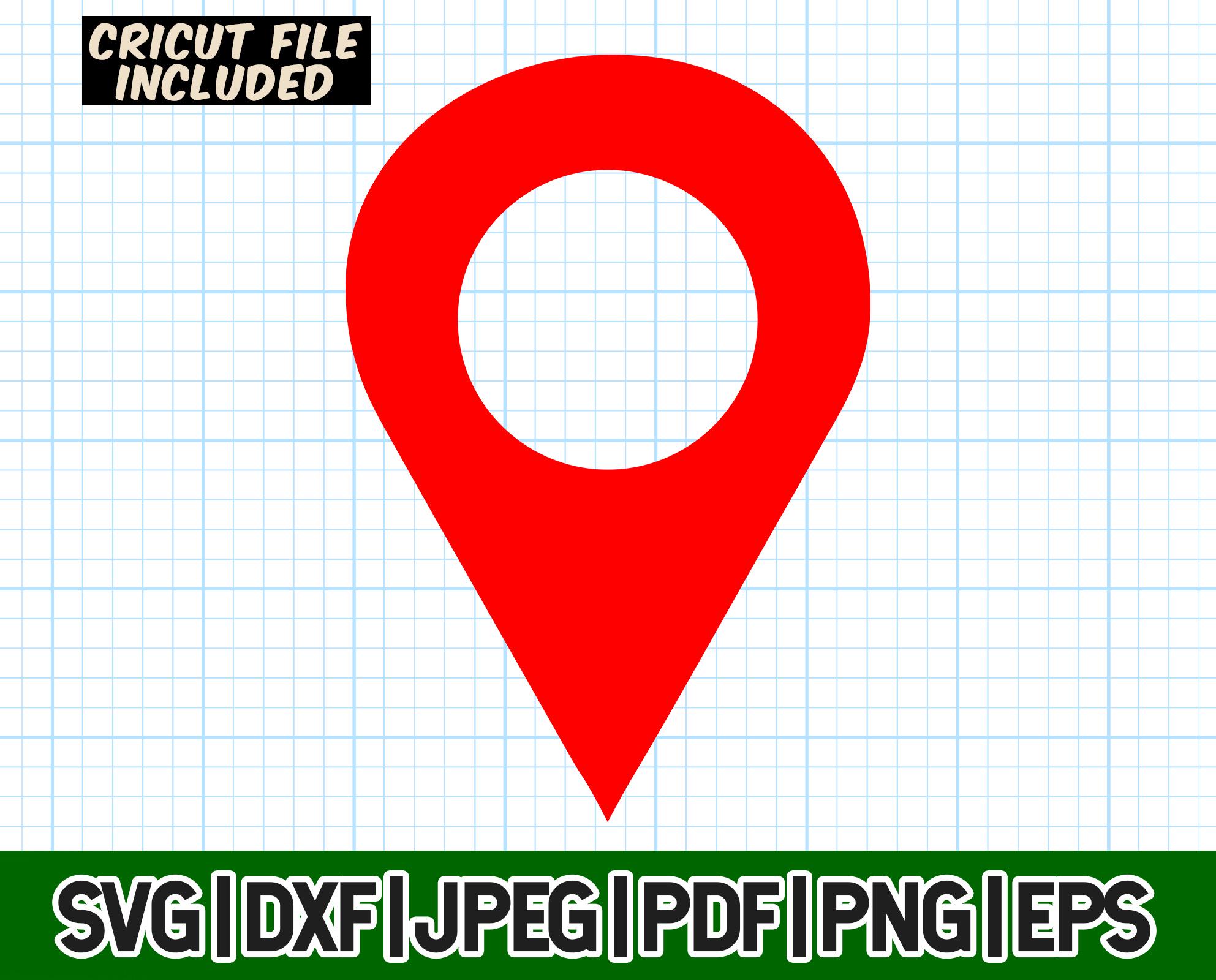 Current Location Svg, Location Sign Silhouette Svg, Location Sign ...