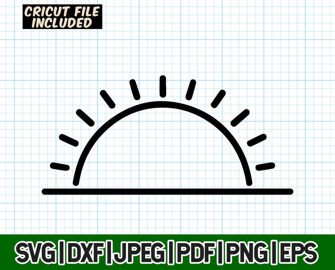 Sunrise Svg,sunshine Png, Half Sun Svg, Instant Digital Download - Etsy