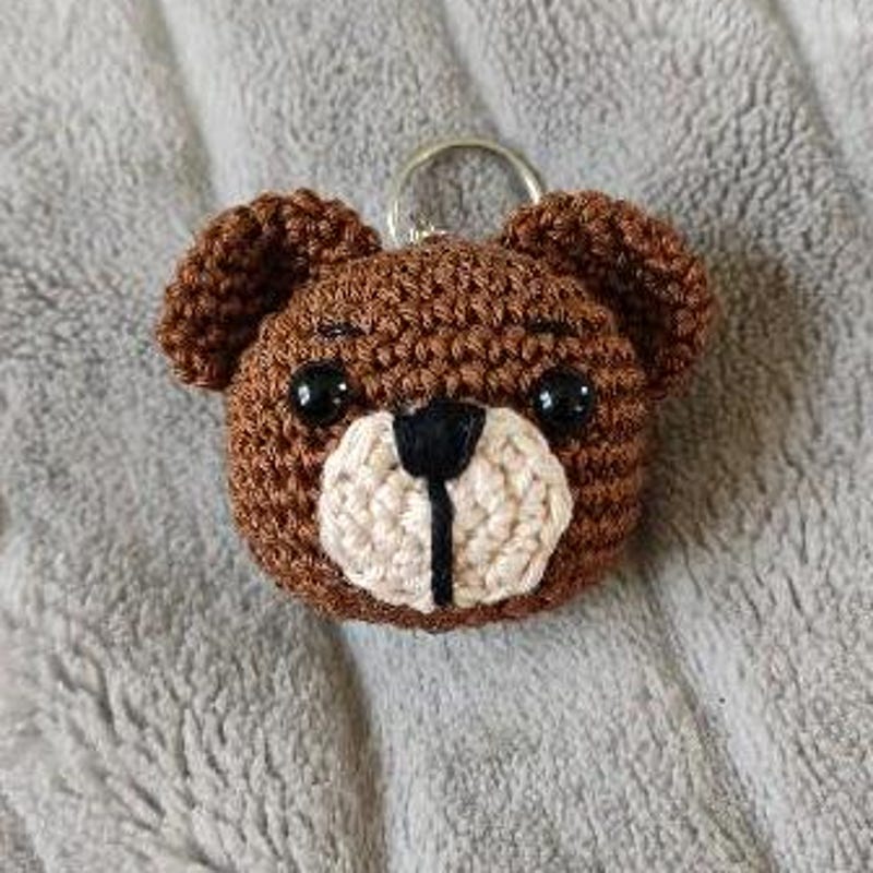 Teddy Bear Keychain - Etsy