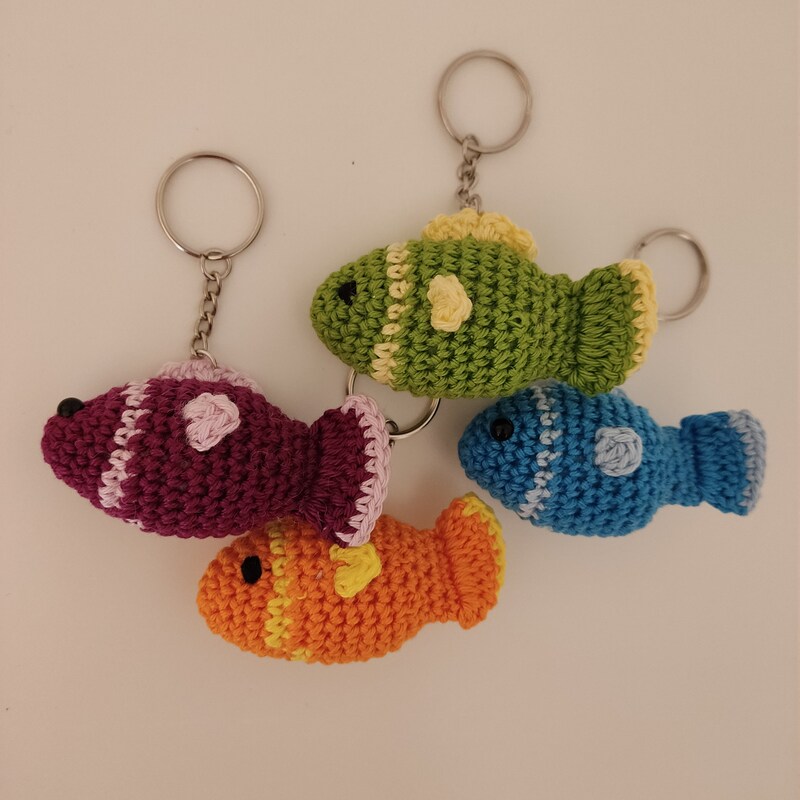 Fish Keychain - Etsy