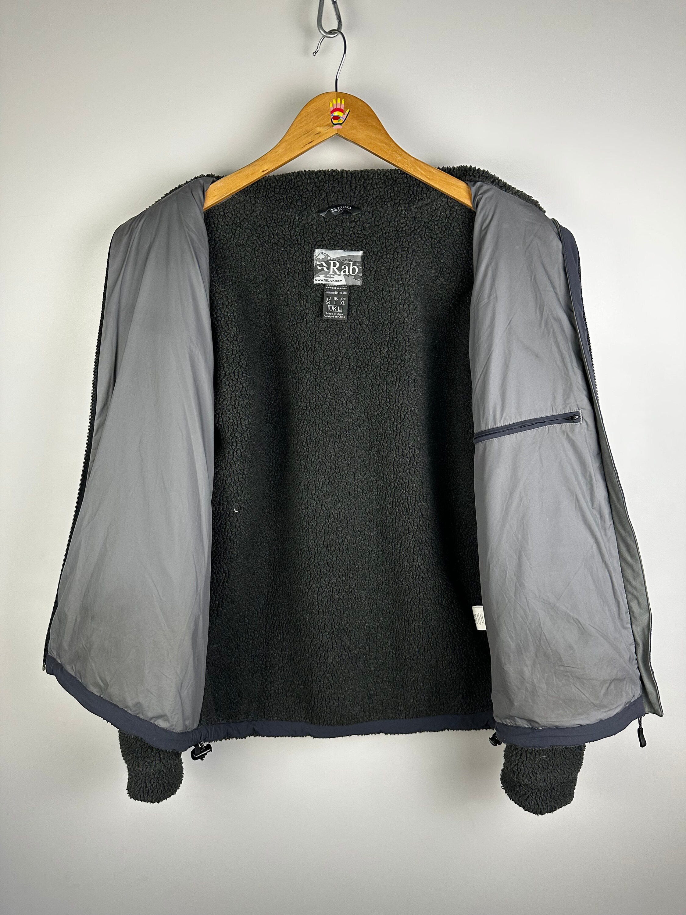 RAB Double Pile Jacket Classic Sherpa Fleece Full Zip Size L - Etsy